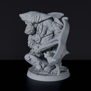 Fishgutt Sharkkiller Ogre With Battle Anchore and Shark Coat ...