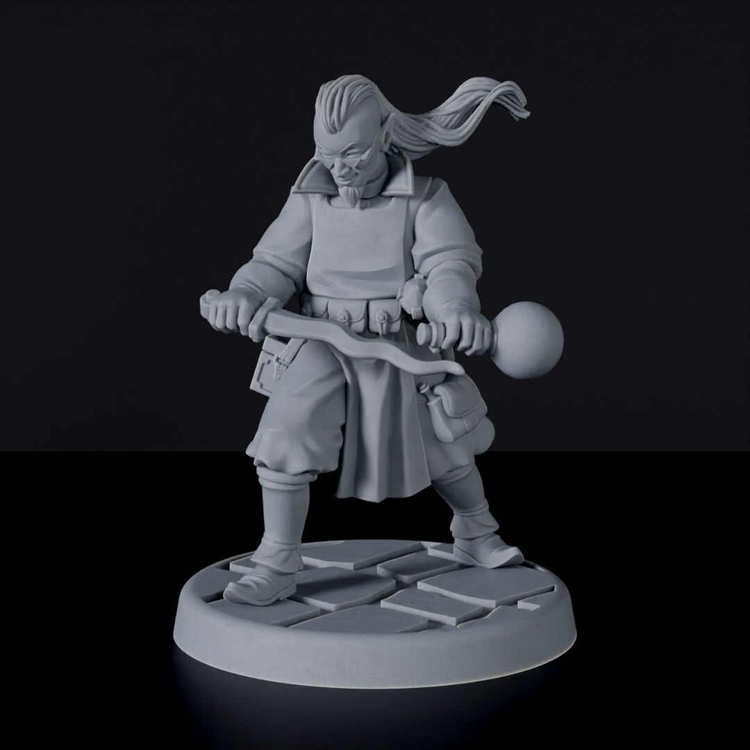 Human Male Alchemist Dnd Inspired Fantasy Dnd Tabletop RPG Mini Great ...
