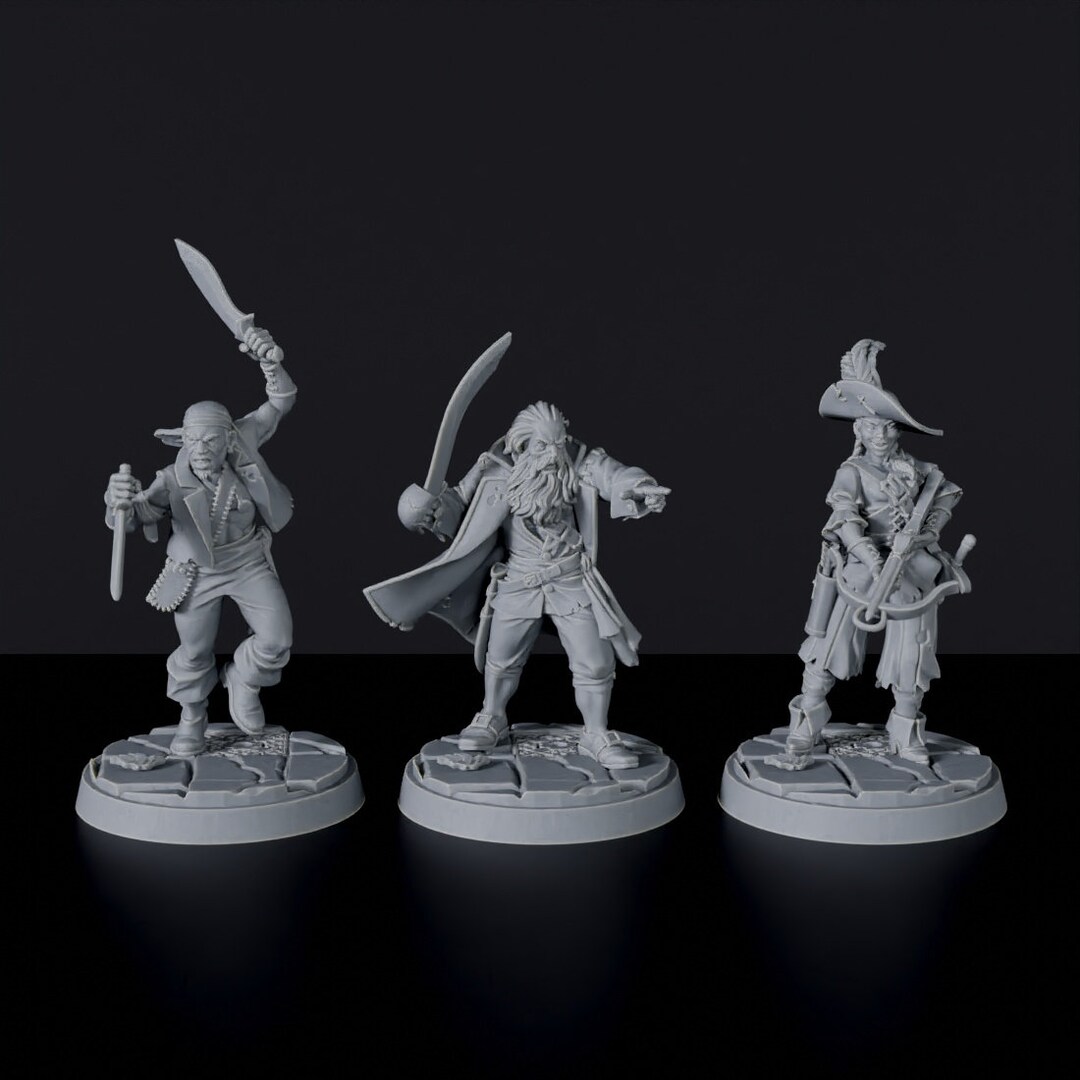 Pirate Unit Dnd Inspired Fantasy Dnd Tabletop RPG Mini Great Miniature ...
