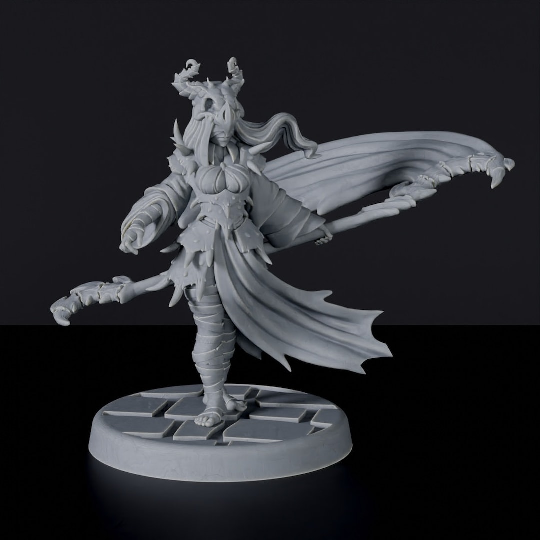 Human Female Warlock Dnd Inspired Fantasy Dnd Tabletop RPG Mini Great ...