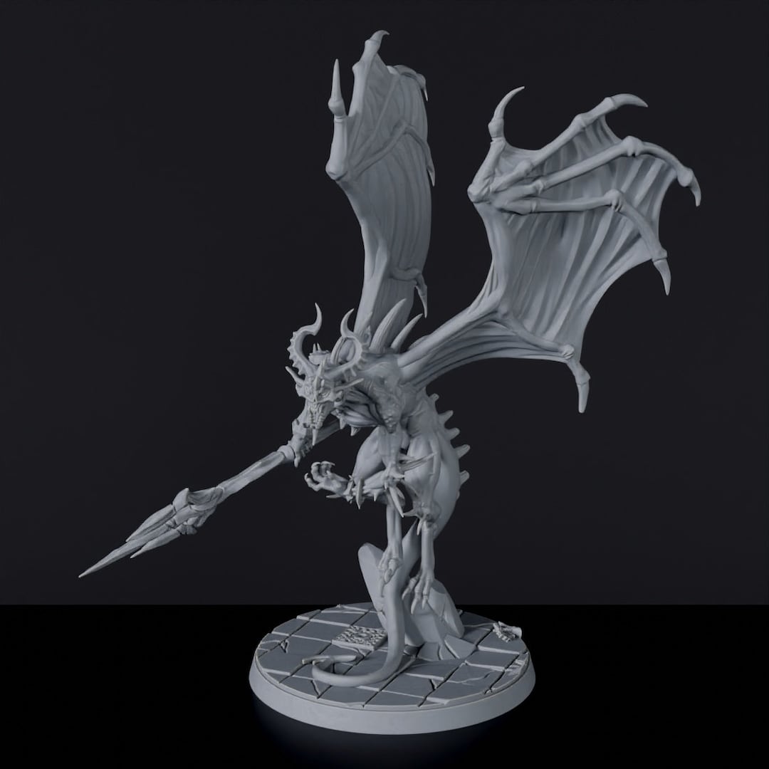 Demon Dragon Dnd Inspired Fantasy Dnd Tabletop RPG Great Miniature Gift ...