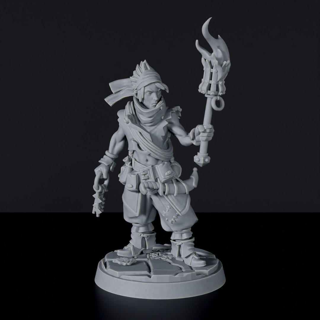 Human Adventurer Dnd Inspired Fantasy Dnd Tabletop RPG Mini Great ...