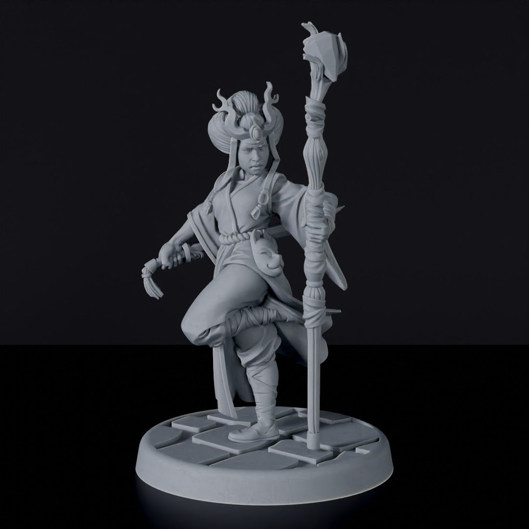 Human Female Bladesinger Dnd Inspired Fantasy Dnd Tabletop RPG Mini ...