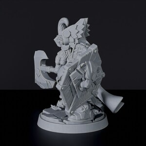 Dwarf Fighter Warrior Dnd Inspired Fantasy Tabletop RPG Mini Great ...