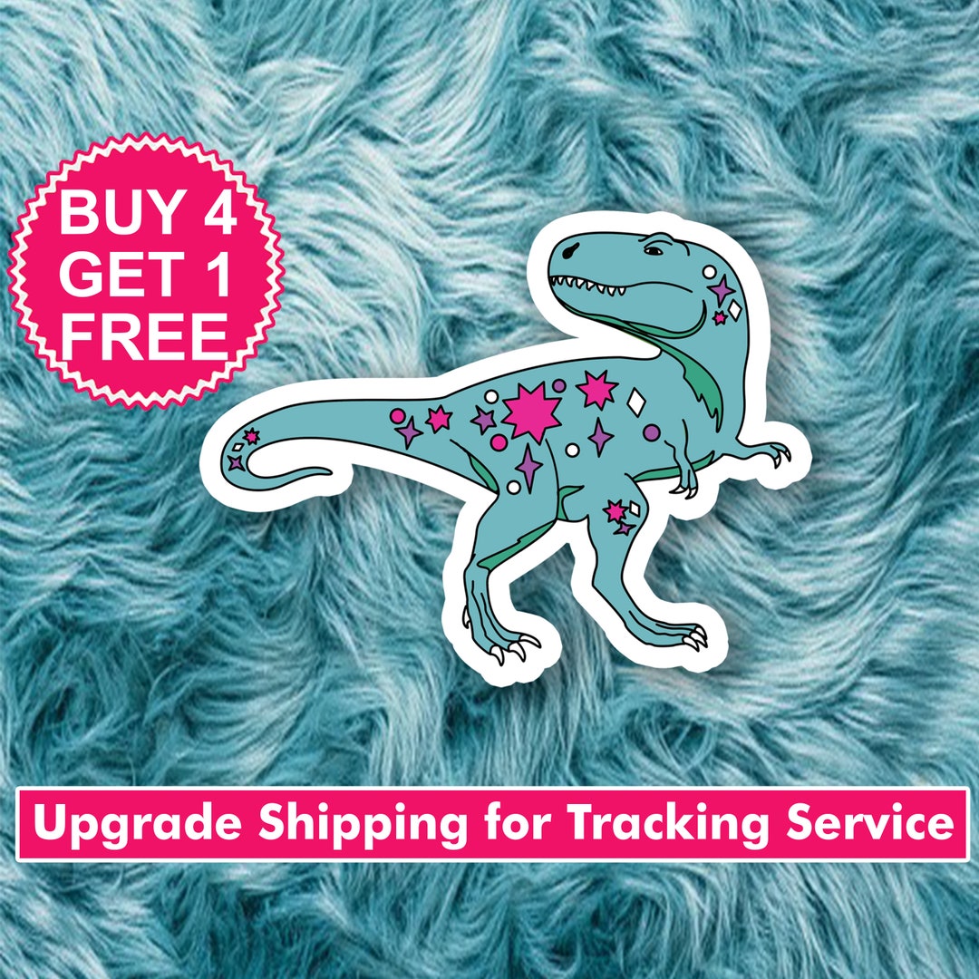 Space T-rex Computer Stickers Dinosaur Aesthetic Stickers Scifi Phone Case Stickers Water Bottle ...