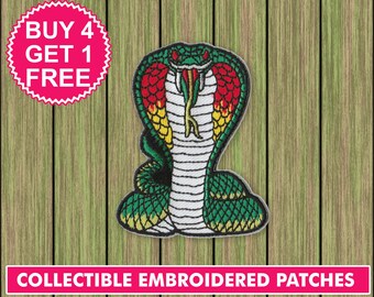 Cobra Patch 3.25 Inch Snake Iron/sew-on Badge Gym Martial - Etsy
