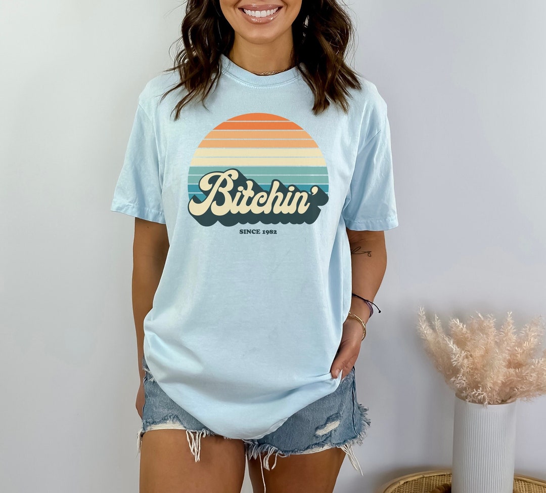 Retro 80s Bitchin' T Shirt Stranger Things Eleven Inspired Tee Comfort ...