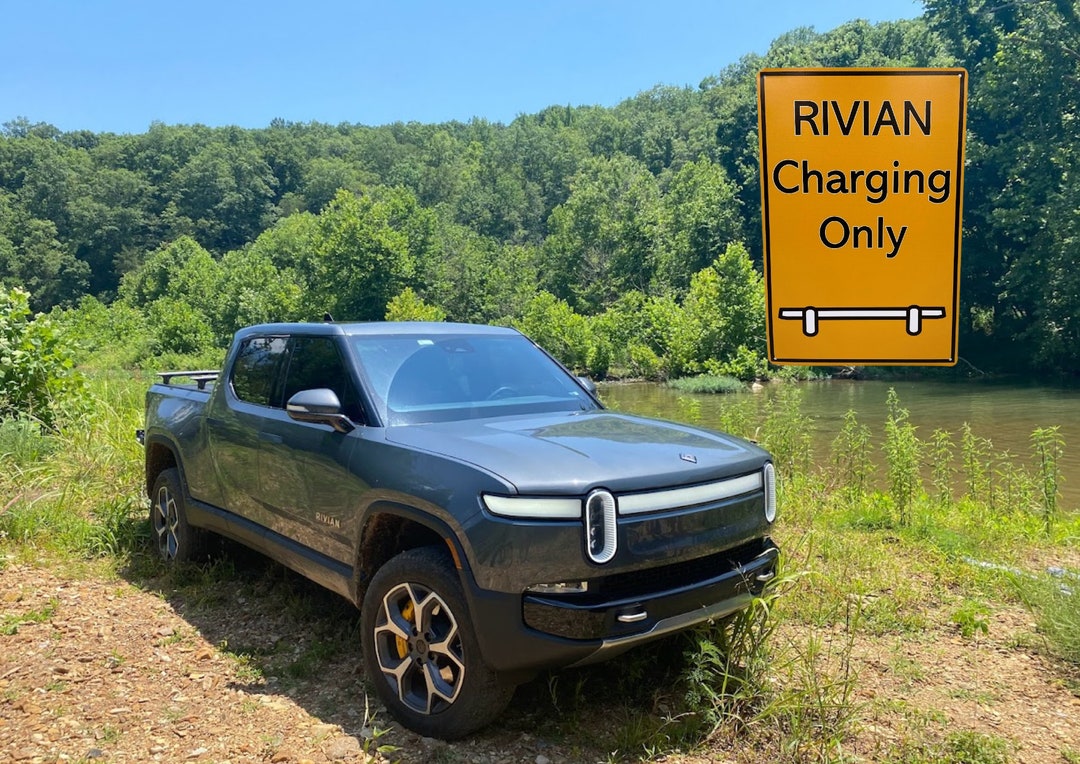 Rivian Charging Only Aluminum Sign - Etsy