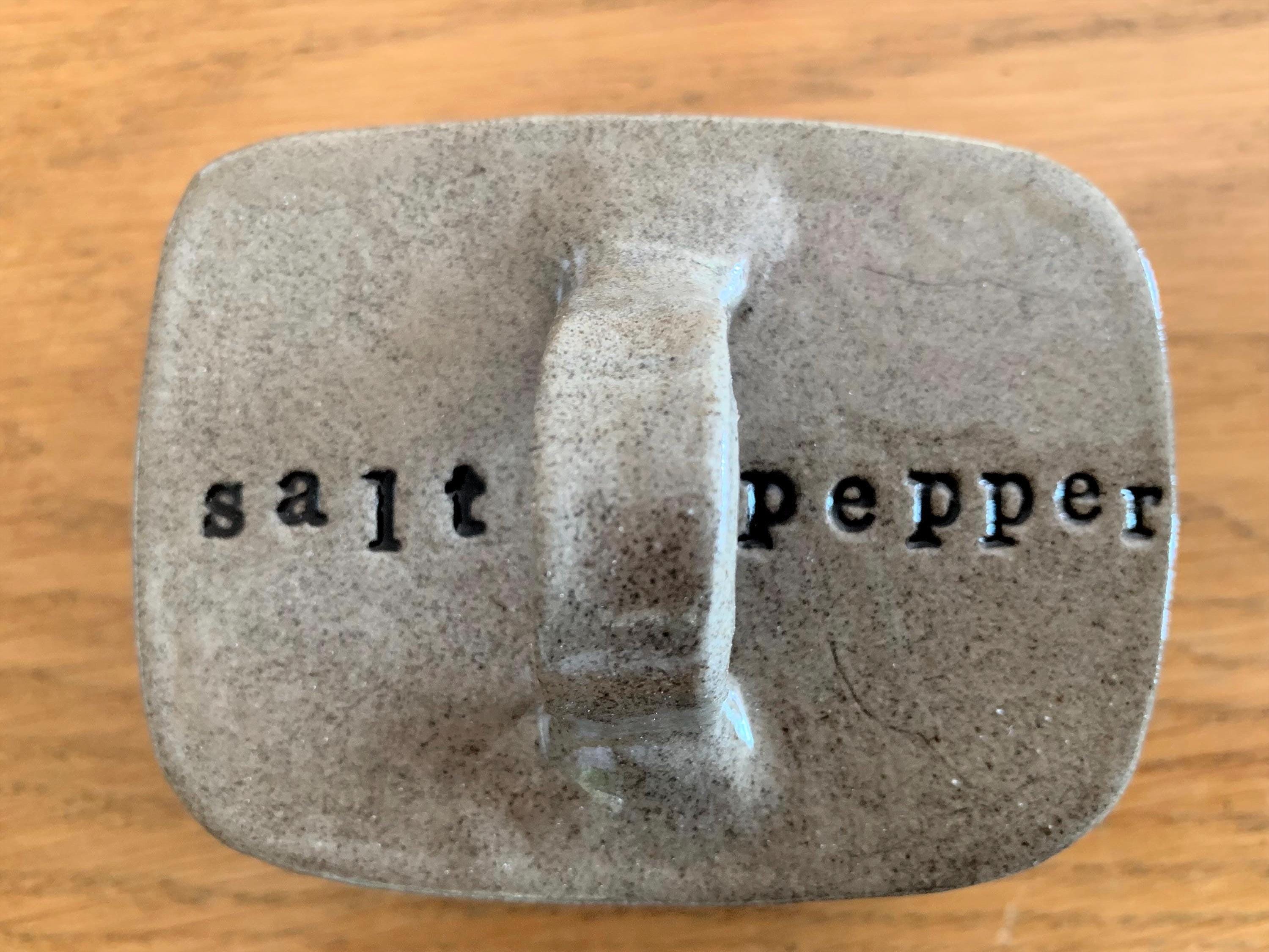 Ceramic Salt and Pepper Cellar / Pinch Pot / Kitchen / Dining Table - Etsy