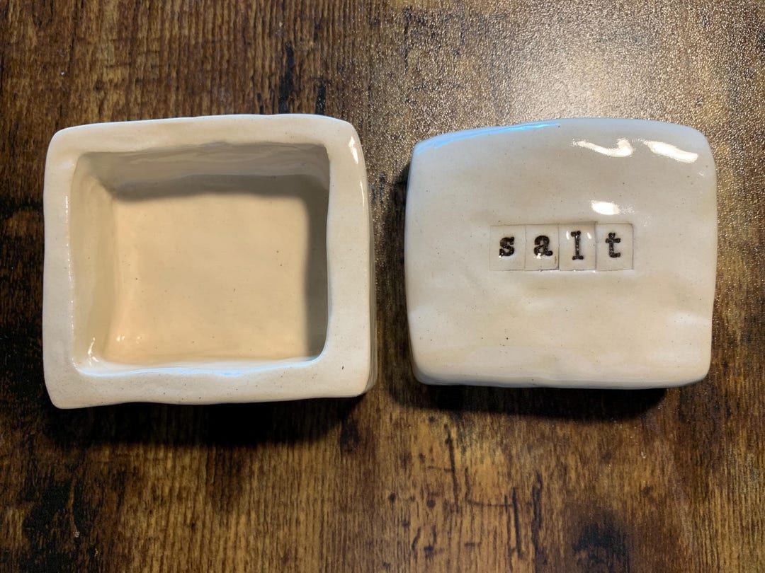 Salt Cellar / Ceramic Kurinuki / Salt Pinch Pot Functional and ...