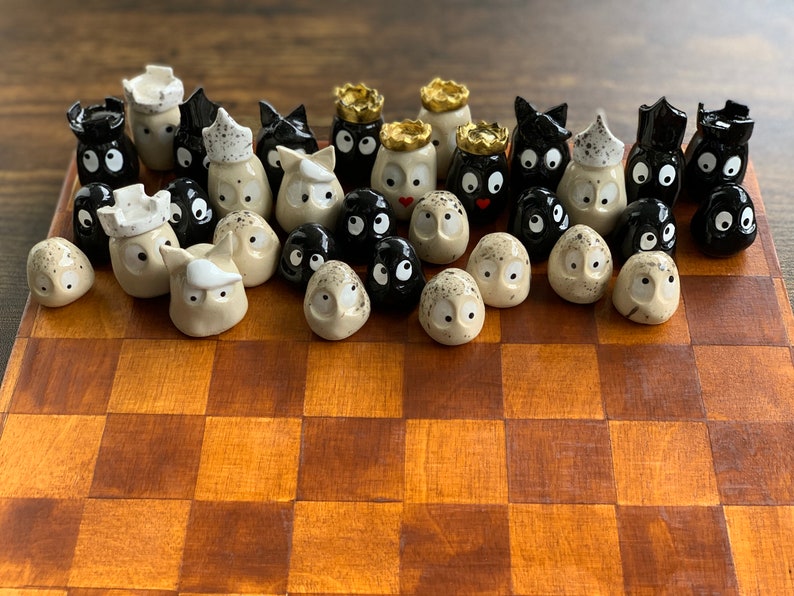 Ceramic Chess Set 01 - Etsy