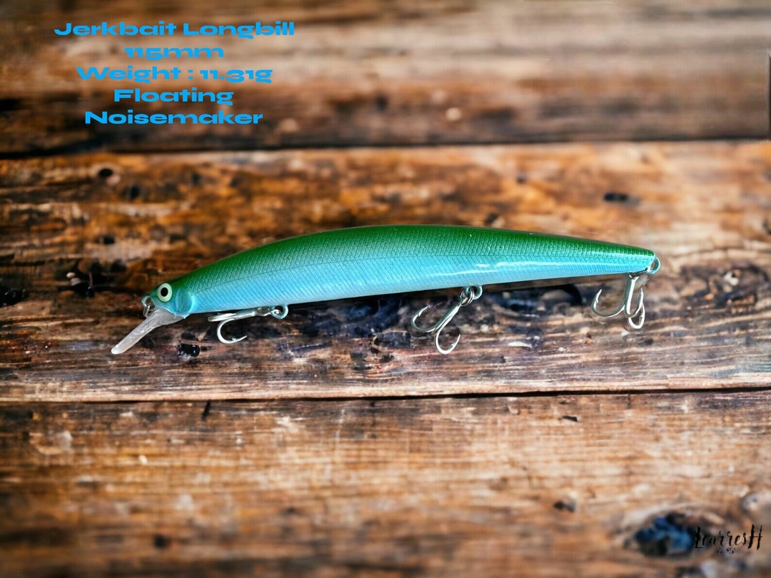 The jewel Blue Jerkbait for Pike Fishing Handmade Artisanal Lure - Etsy