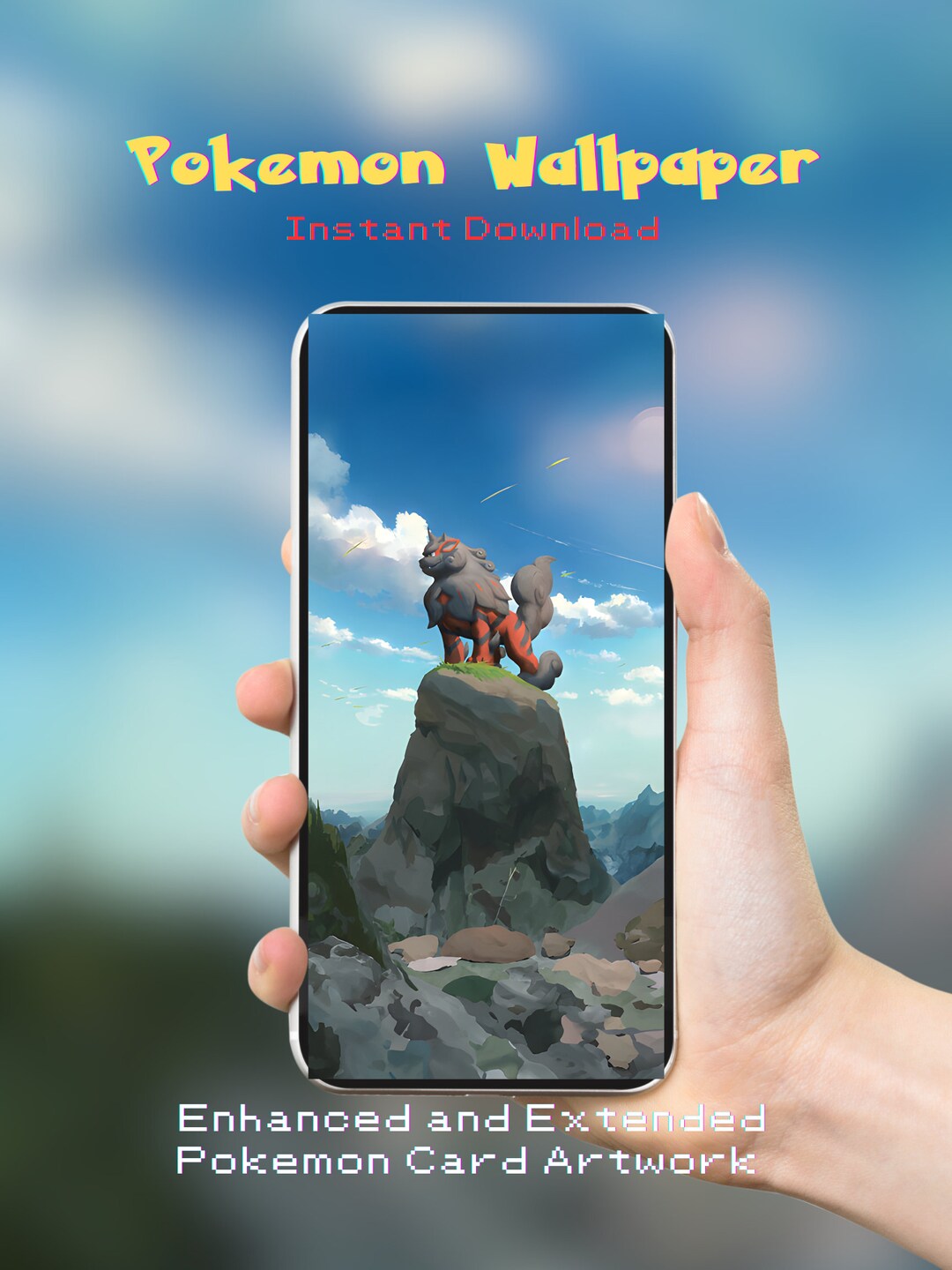 Pokémon Wallpaper Extended & Enhanced Pokémon Card Artwork - Etsy
