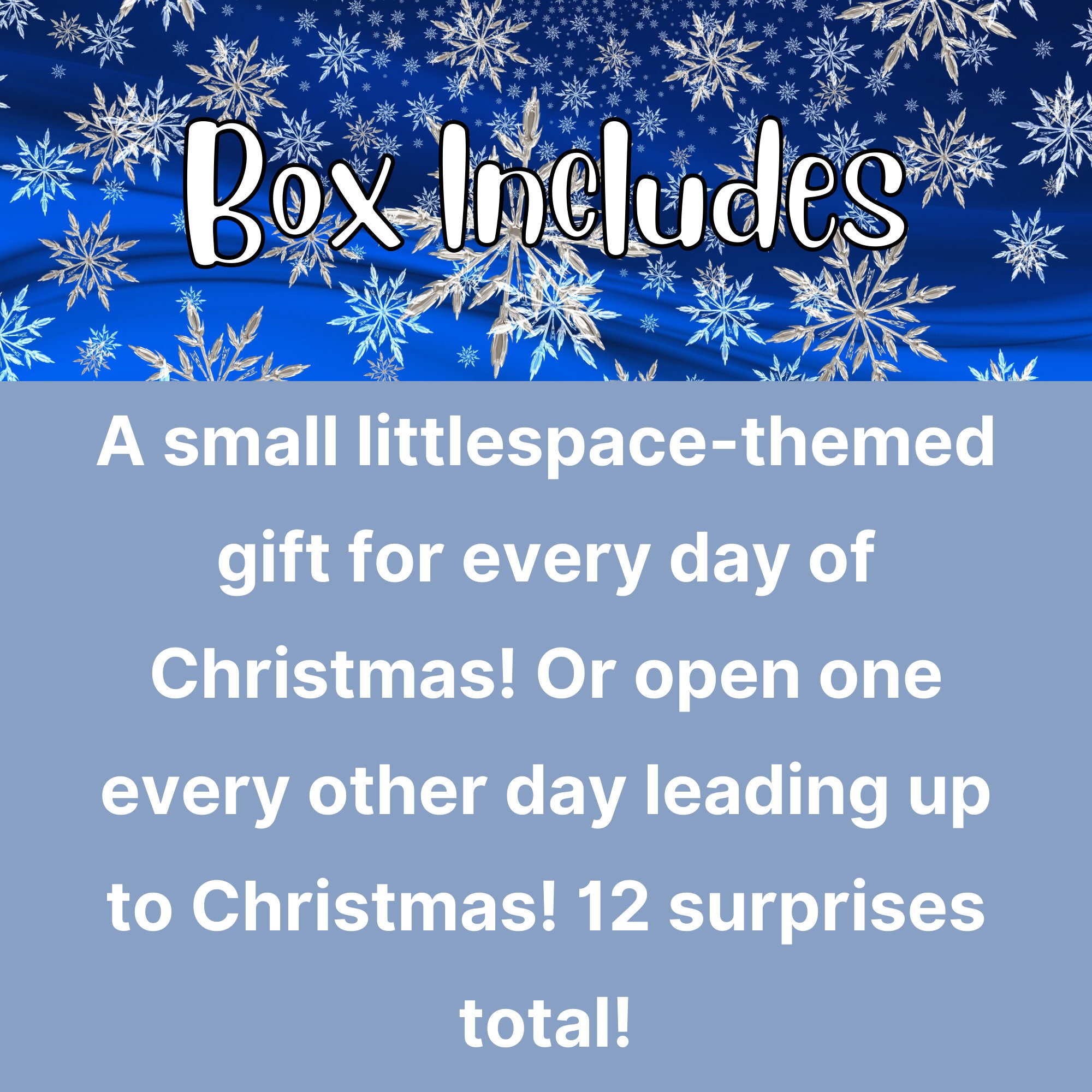 The 12 Days of Christmas Littlespace Box advent Calendar - Etsy