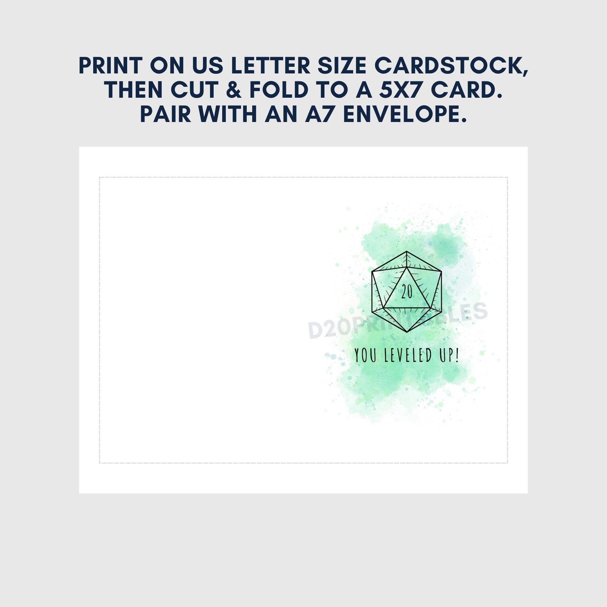 You Leveled up Happy Birthday Card, Birthday Cards for Husband Nerdy ...