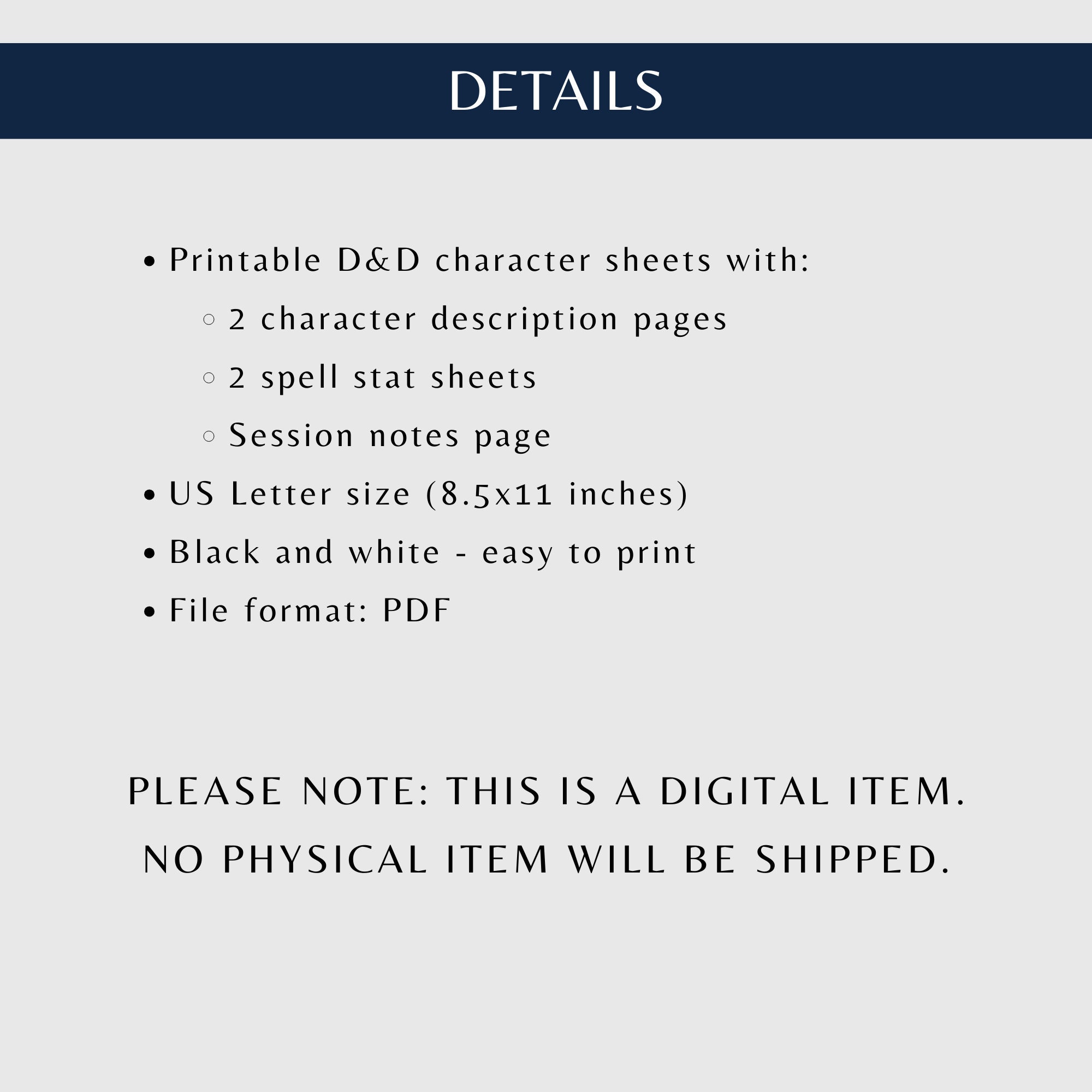 Dnd 5e Character Sheet: Nature, Fillable Dungeons & Dragons Druid ...