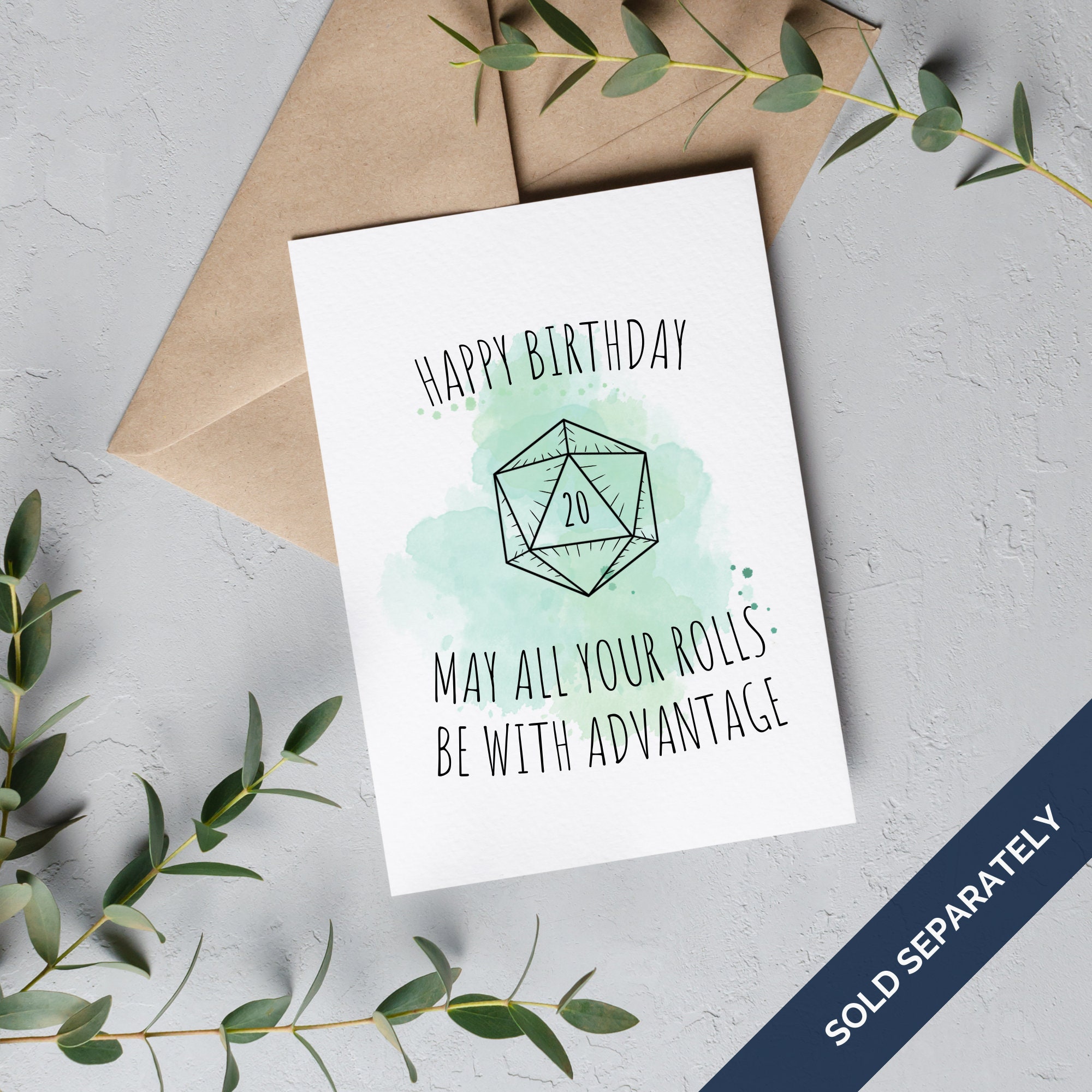 Printable Dungeons and Dragons Birthday Card, Congrats You Leveled up ...