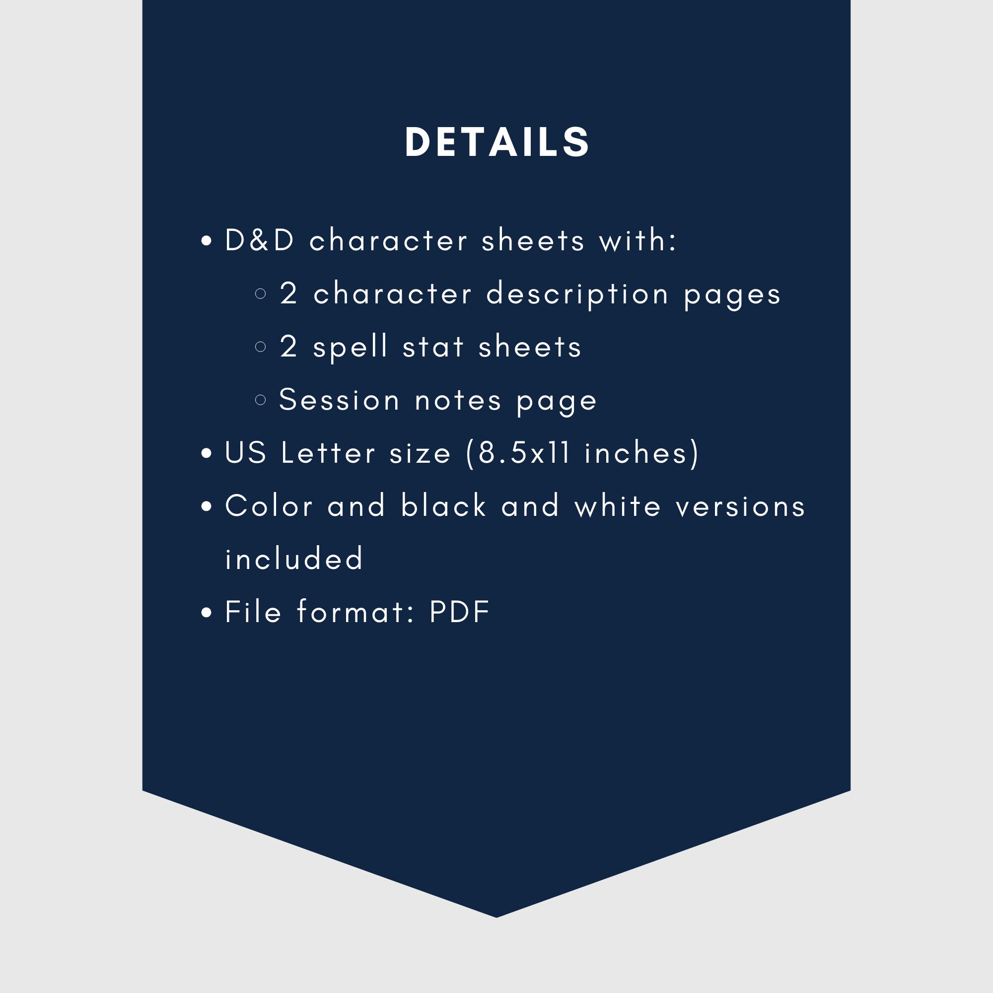 Dnd 5e Character Sheet: Enchanted, Printable Druid Dungeons & Dragons ...