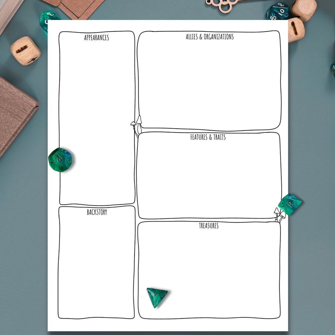 Dnd Character Sheet Circle of Spores Druid, Mushroom Druid Dungeons ...