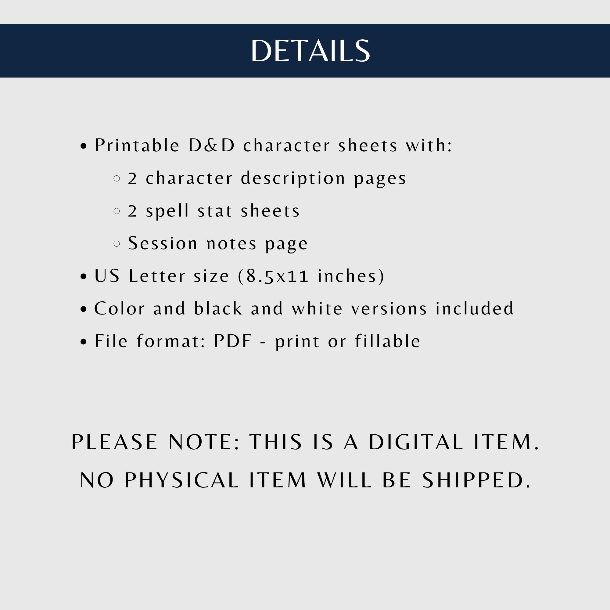 Dnd 5e Character Sheet: Magic, Fillable Wizard Dungeons and Dragons ...