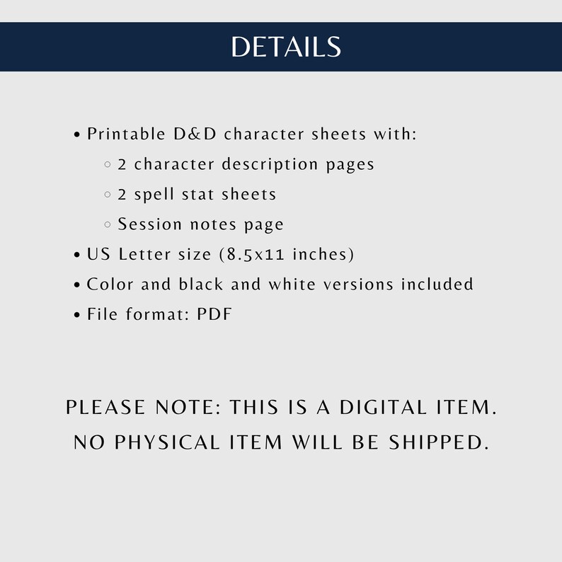 Dnd 5e Character Sheet: Enchanted, Printable Druid Dungeons & Dragons ...