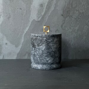 Marble Ice Bucket, Natural Stone Jar With Lid, Marble Ice Cooler ...