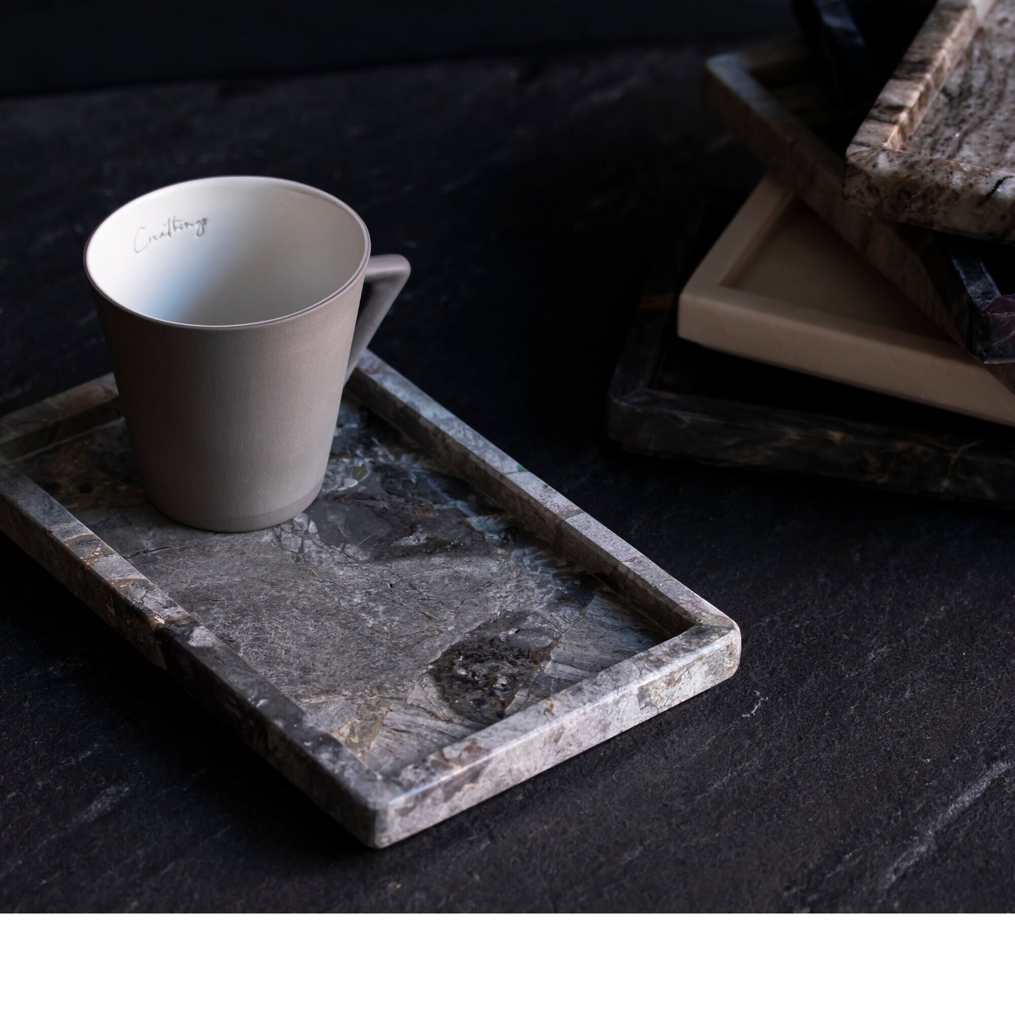 Marble Trinket Tray: Stone, Coffee Table Decor - Etsy
