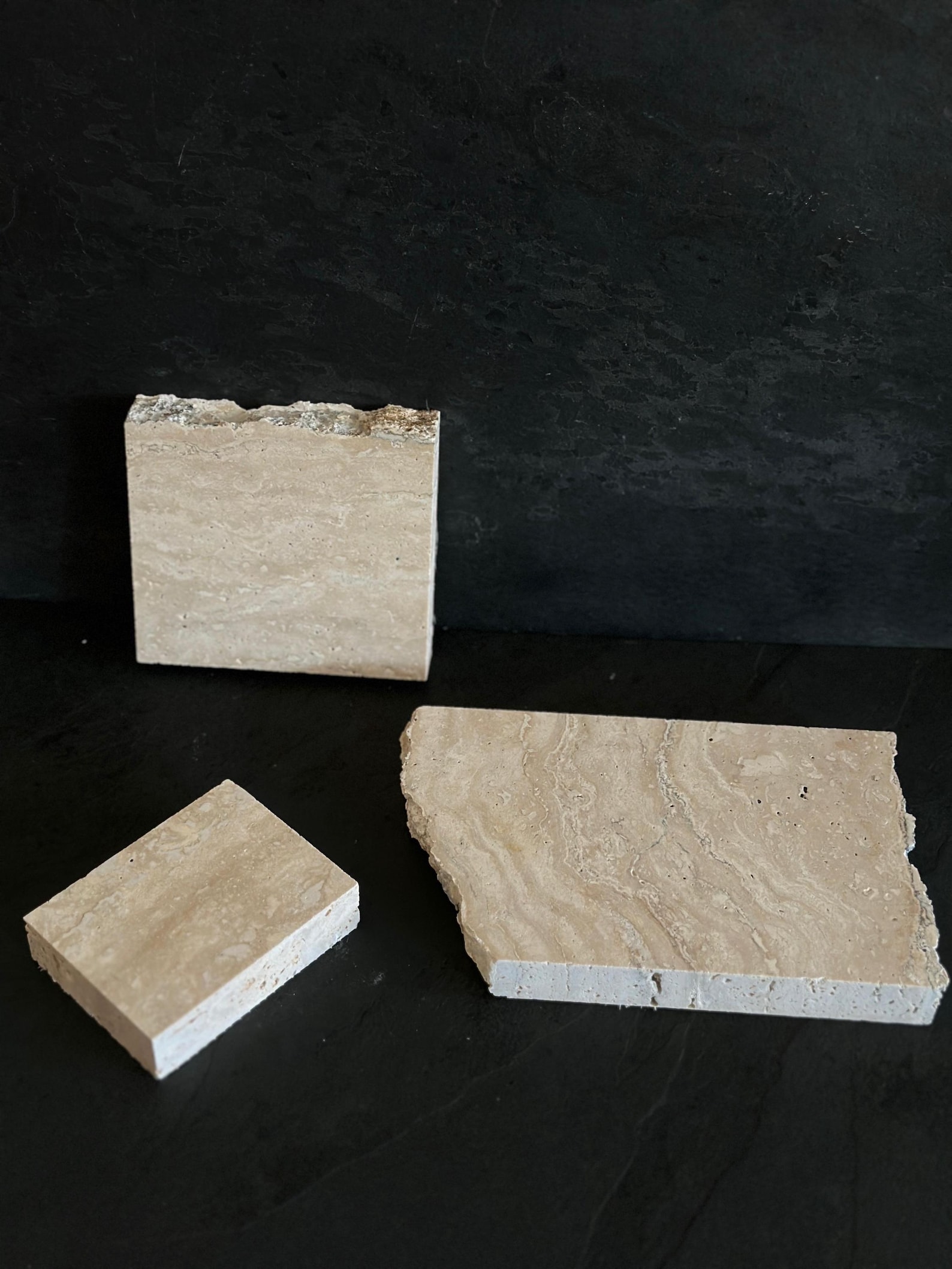 Offcut Travertine Stone Tray: Natural Form Vanity Organizer - Etsy