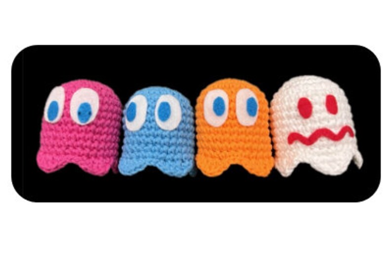 Pac Man and Ghosts Crochet Pattern - Etsy