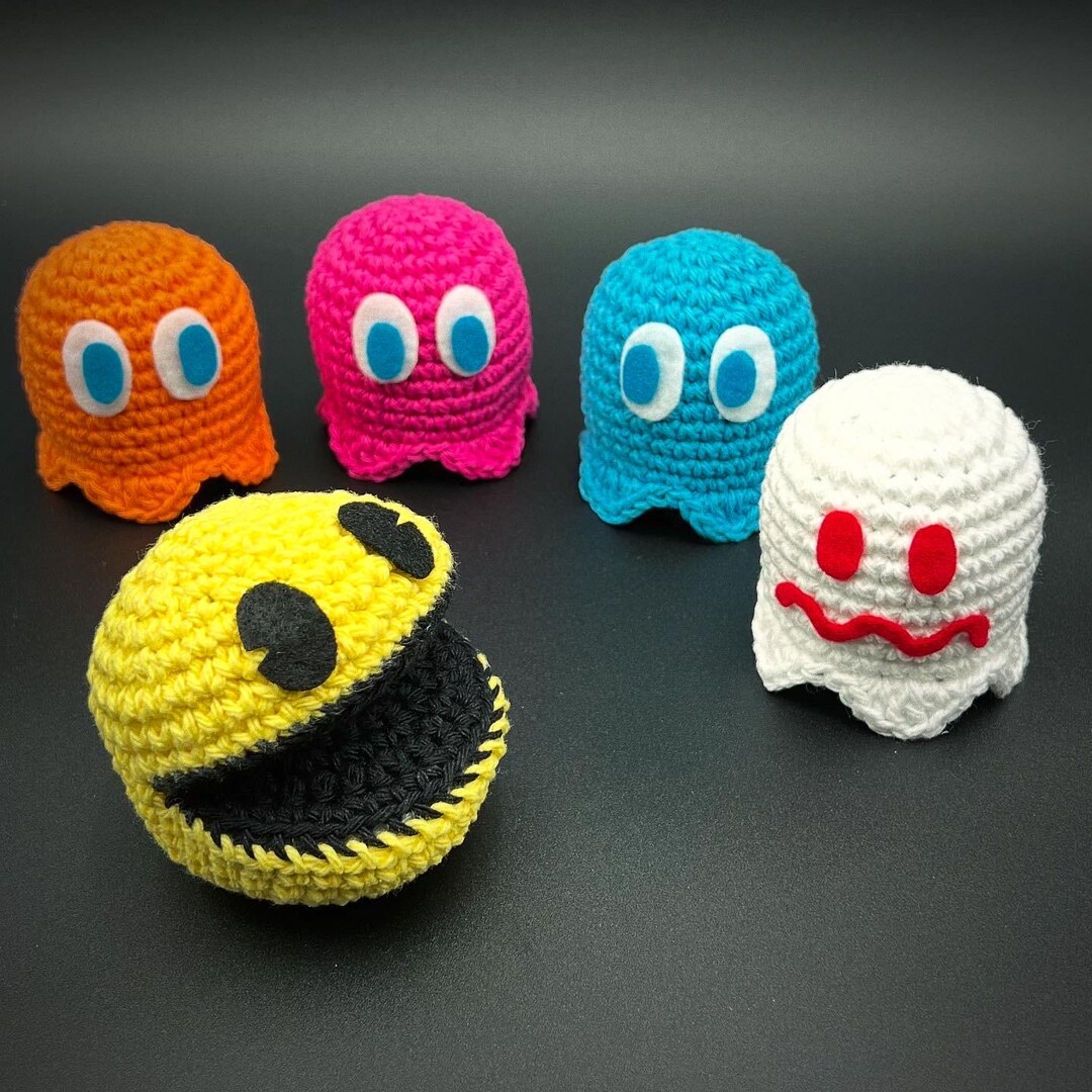 Pac Man and Ghosts Crochet Pattern - Etsy
