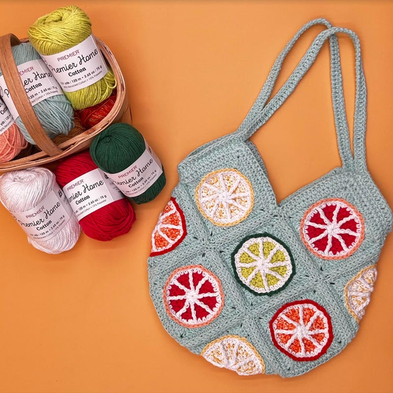 Citrus Granny Square Pattern - Etsy