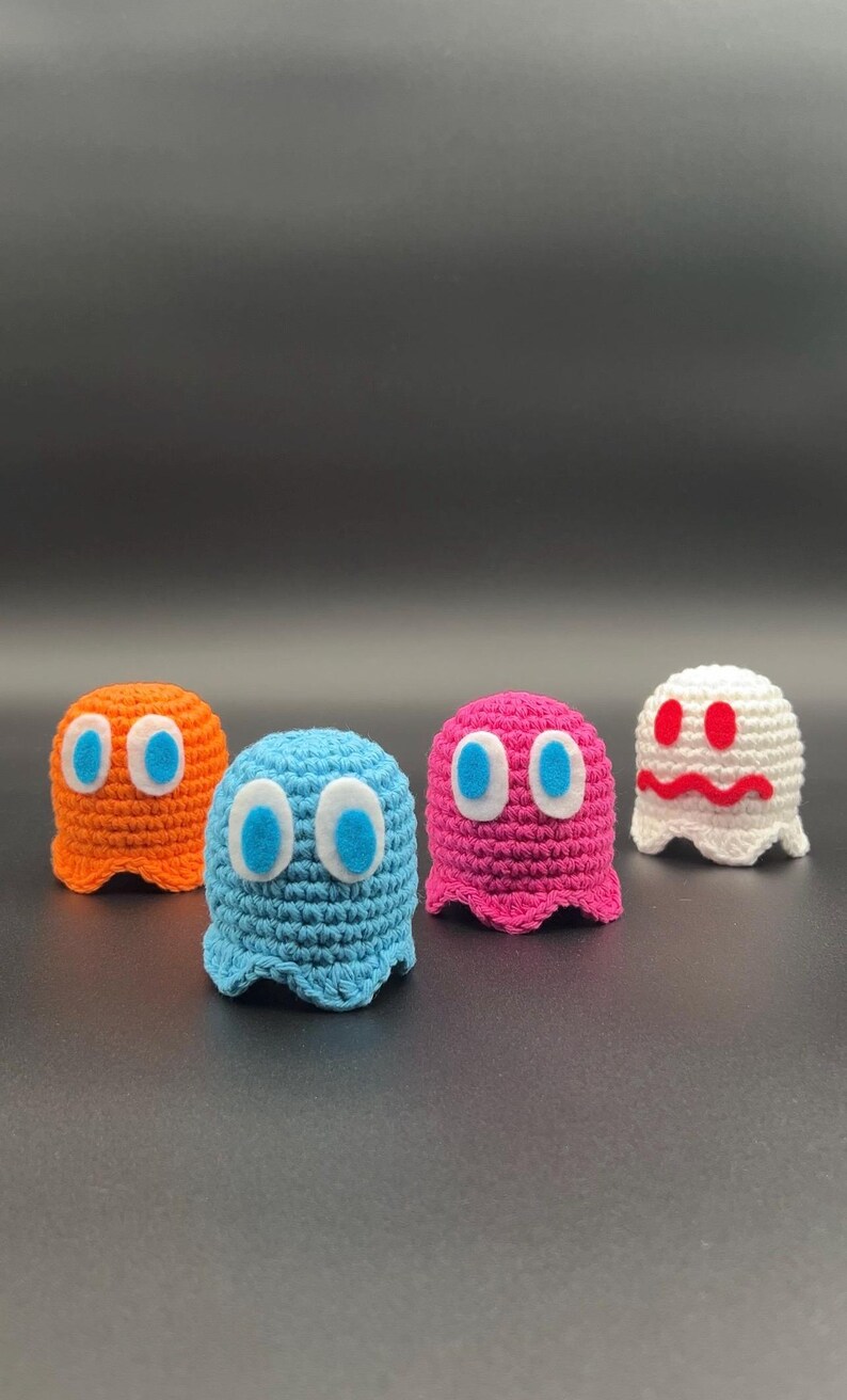 Pac Man and Ghosts Crochet Pattern - Etsy