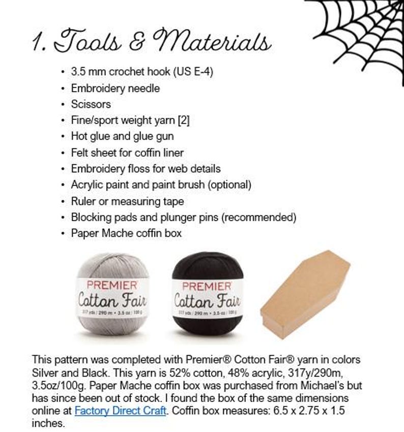 Mini Coffin Crochet Pattern - Etsy