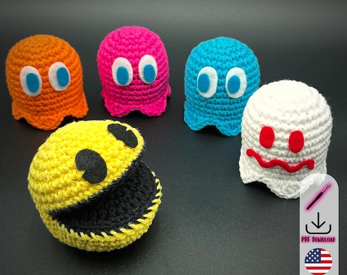 The Woobles PAC-MAN Learn to Crochet Kit for Beginners - Etsy