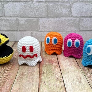 Pac Man and Ghosts Crochet Pattern - Etsy