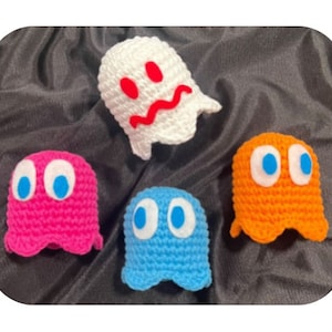 Pac Man and Ghosts Crochet Pattern - Etsy