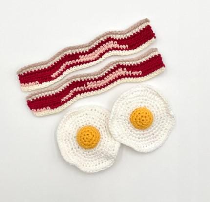 Eggs and Bacon Crochet Pattern - Etsy