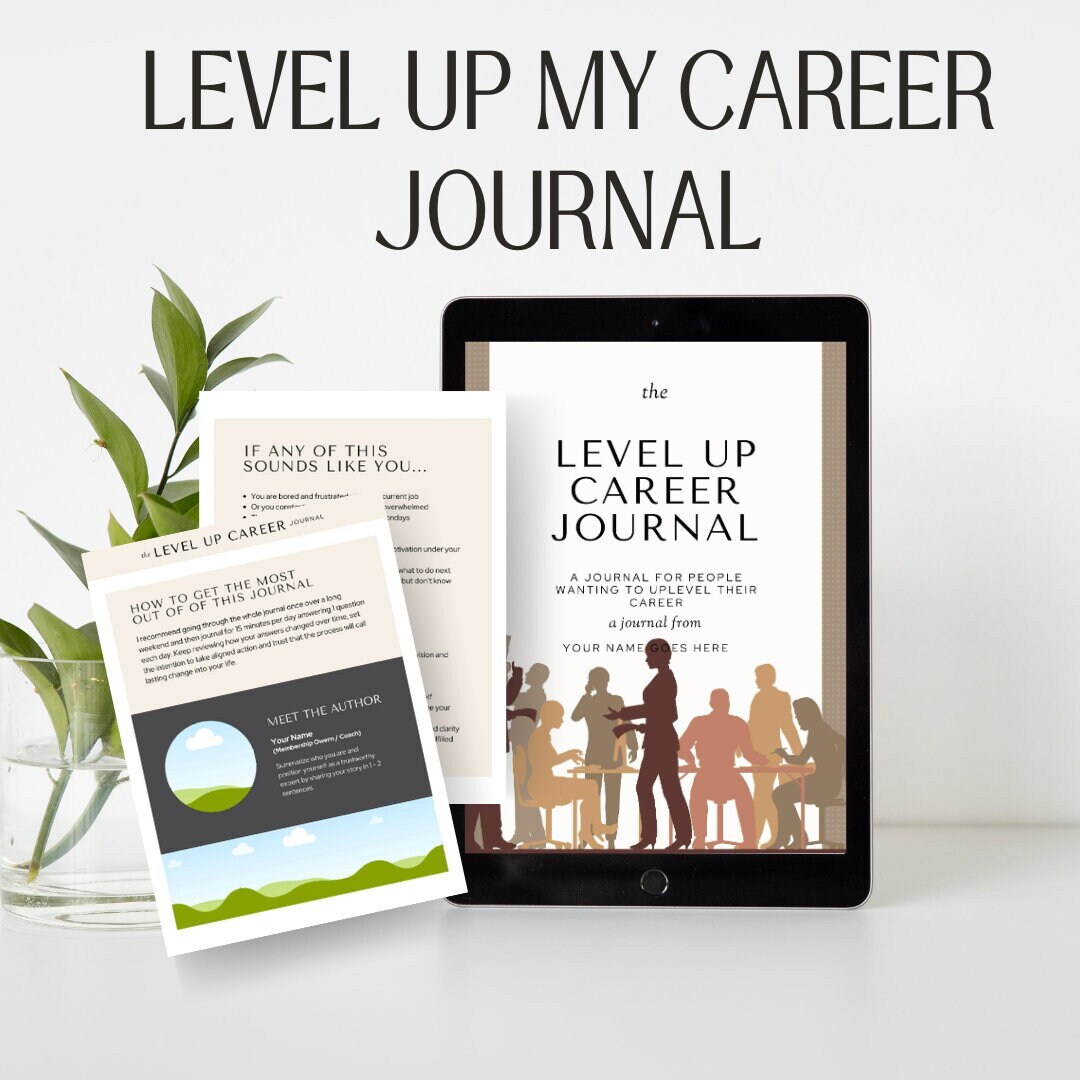Level up Your Career Journal is a Tool That Can Help You - Etsy