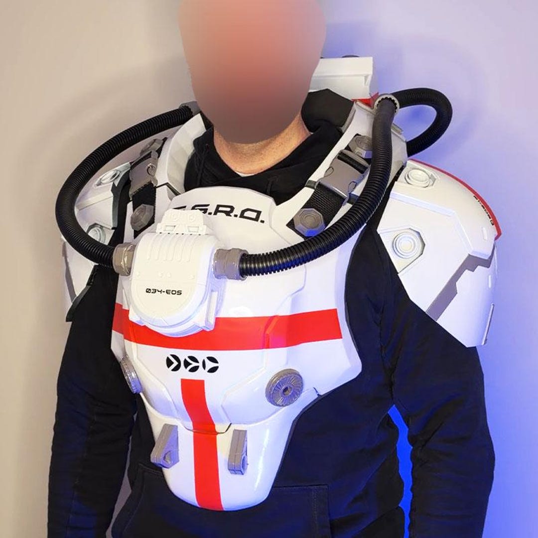 Scifi 3D Printed Space Suit-inspired Chest Armor, Wearable Cosplay ...