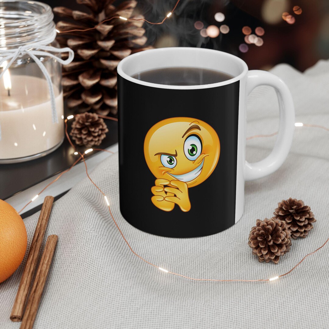 Greedy Comic Face Mug, Funny Ceramic Coffee Cup, Humorous Tea Mug ...