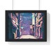 Anime Poster - Anime Japanese Urban Street Premium Framed Horizontal ...