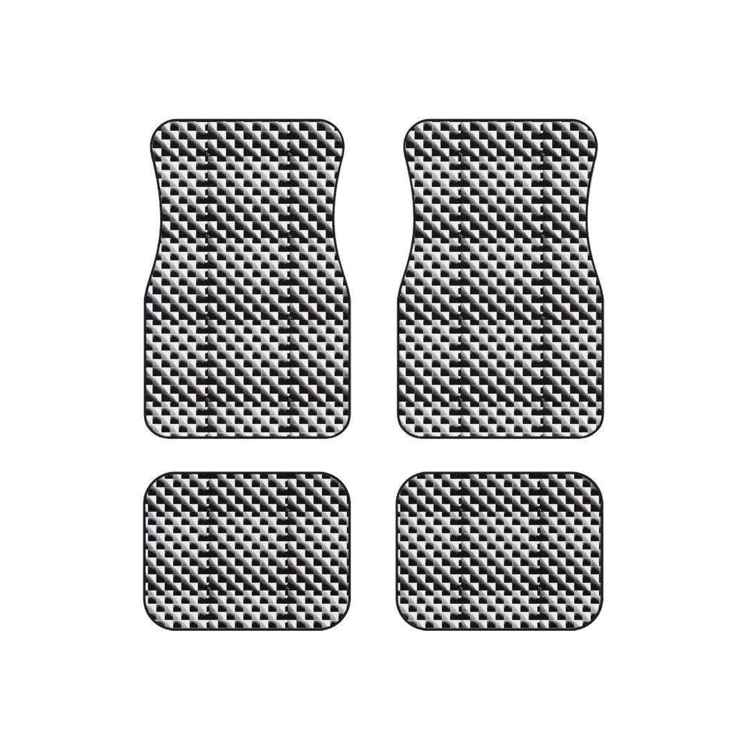 Checkers Car Mats (set of 4) - Black and White Car Mats - Auto Elegance ...