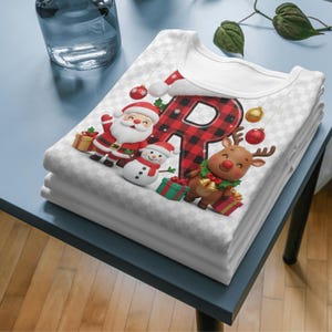 A–Z Christmas Alphabet PNG Bundle | Santa Hat Clipart | Kids Christmas ...