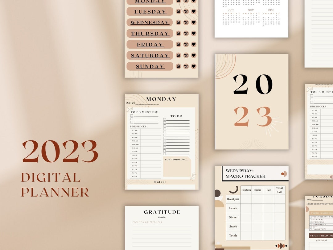Digital Planner BUNDLE, Goodnotes Planner, Work Daily Planner, Workout ...