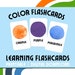 Printable Colors Early Learning Flash Cards for Toddlers, Preschool ...