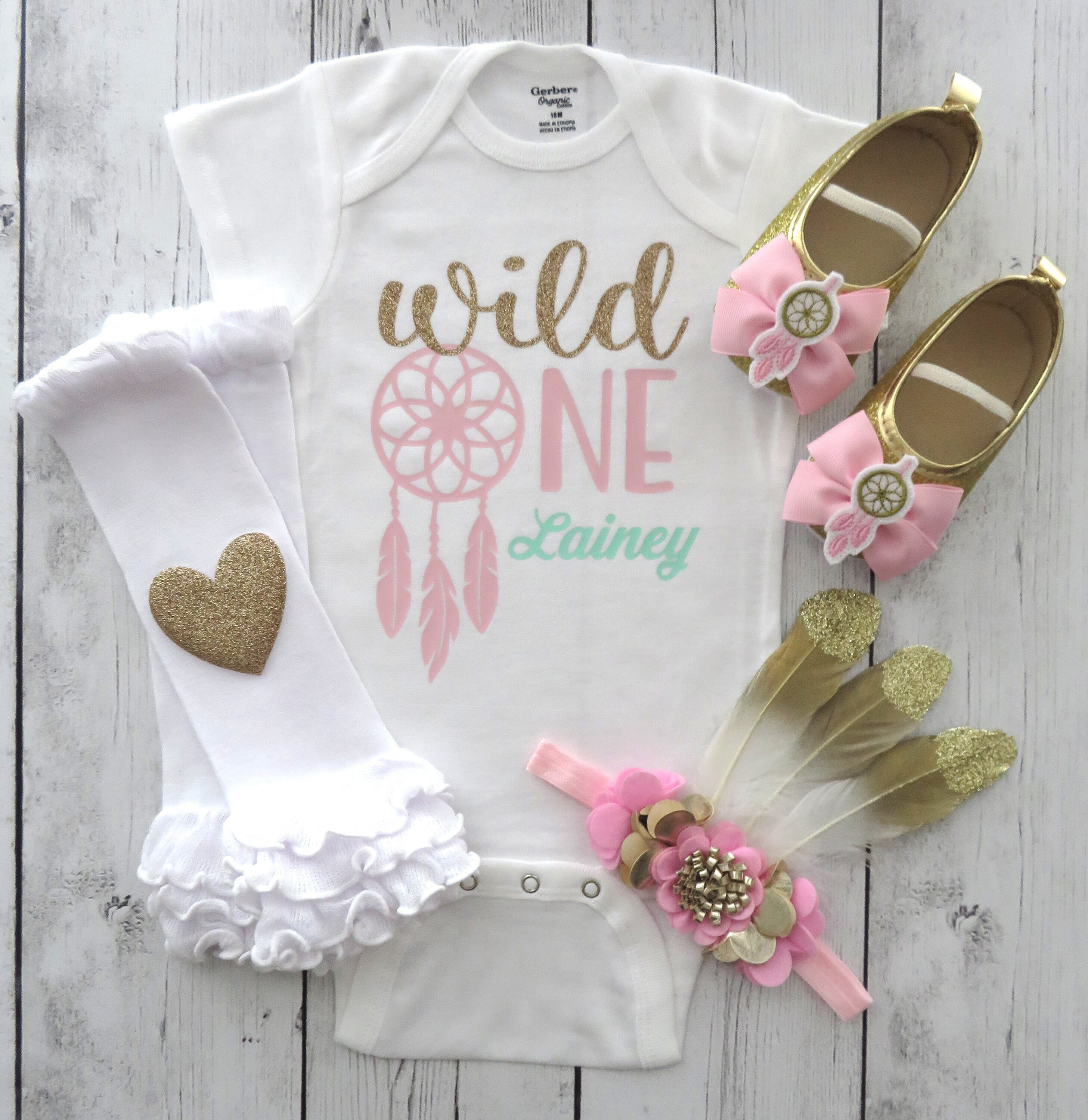 Wild One Outfit Girl With Arrow Skirt and Mocassins Wild One - Etsy