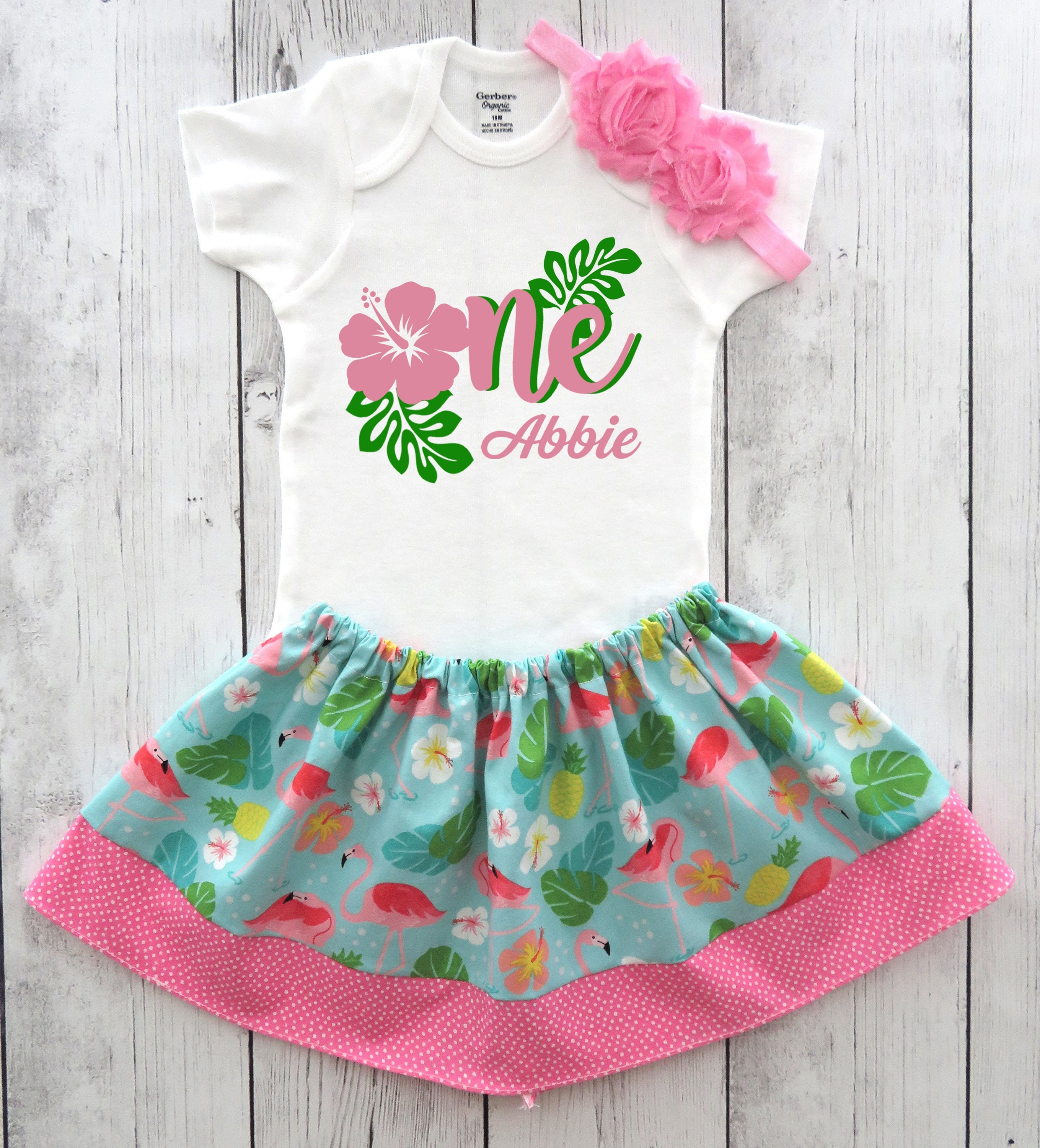 Luau First Birthday Outfit - Flamingo First Birthday, Pineapple First ...
