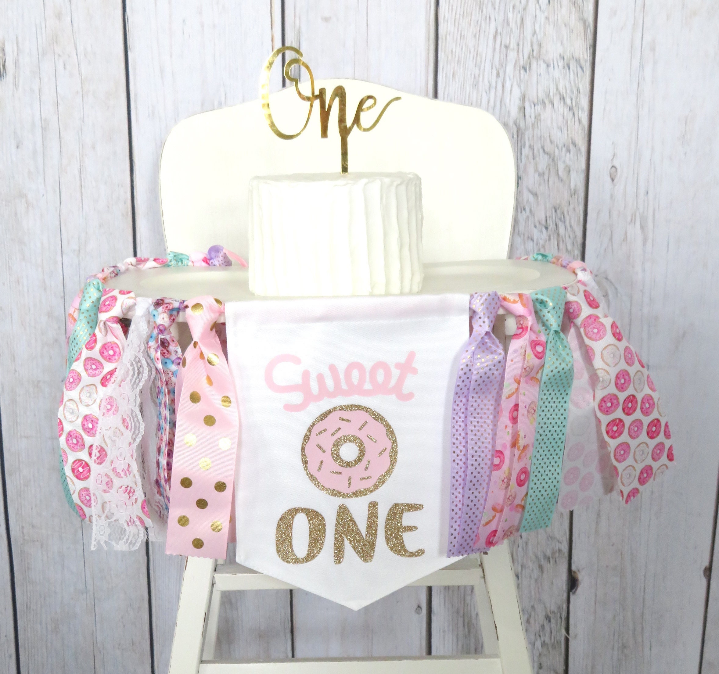 Donut Birthday Party Banners Donut Grow Up, Doughnut 1st Birthday ...
