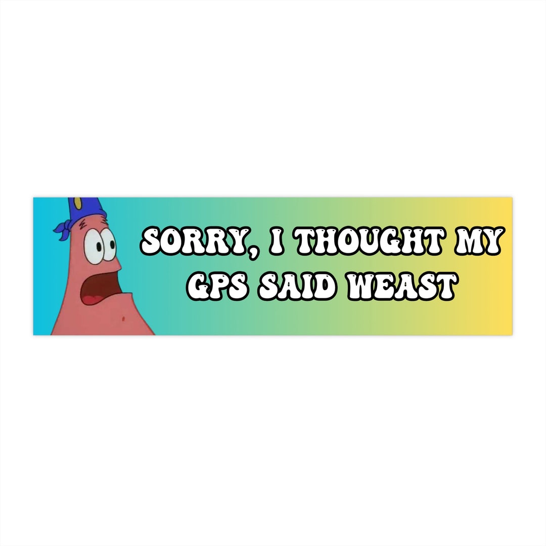 Patrick Star Bumper Sticker - Etsy