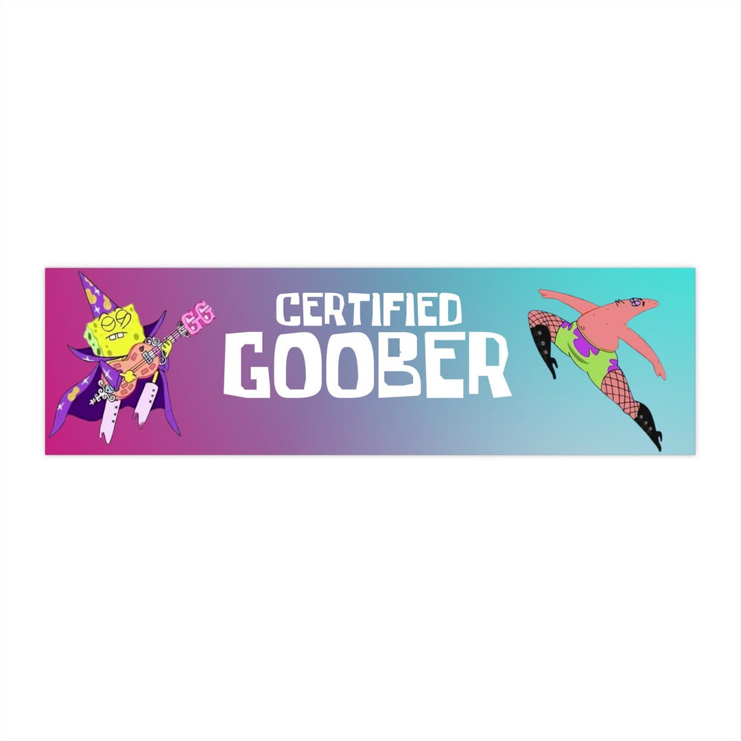 Goober Bumper Sticker - Etsy